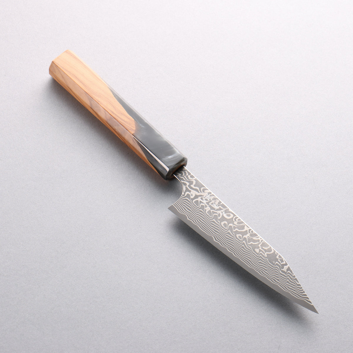 Yoshimi Kato SG2 Black Damascus Kiritsuke Petty-Utility 120mm Olive Tr – Seisuke Knife Portland