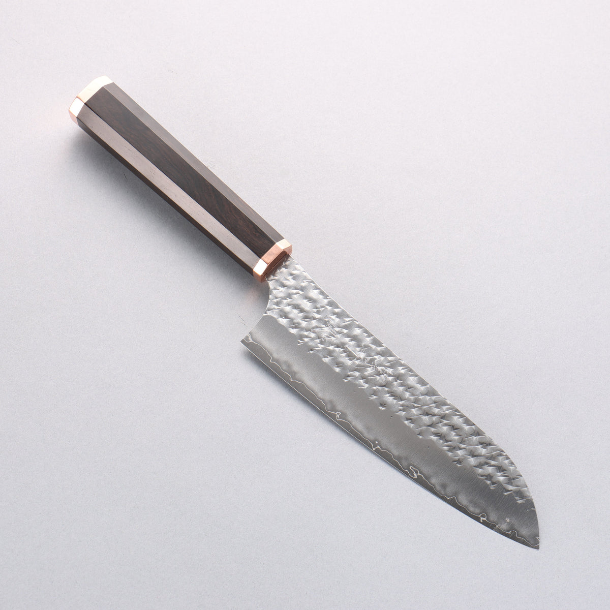 Yu Kurosaki Senko Ryu SG2 Hammered Santoku 170mm Ebony (Copper Ferrule – Seisuke Knife Portland