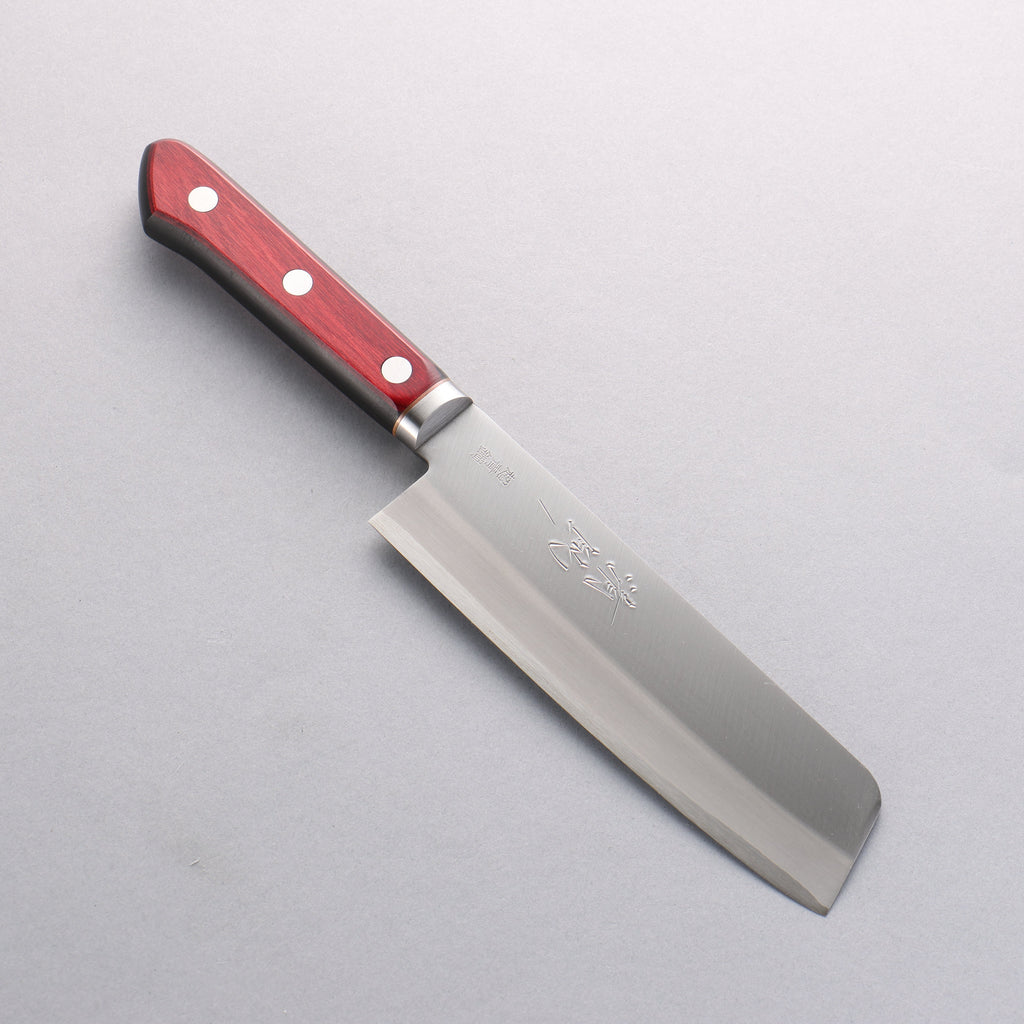 Seisuke Blue Super Migaki Finished Usuba 160mm Red & Black Pakkawood H