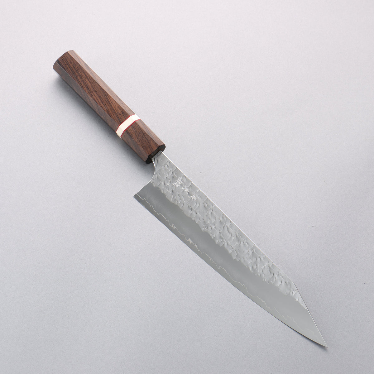 Yoshimi Kato Hyo SG2 Hammered Kiritsuke Gyuto 210mm Ebony (White Ring ...