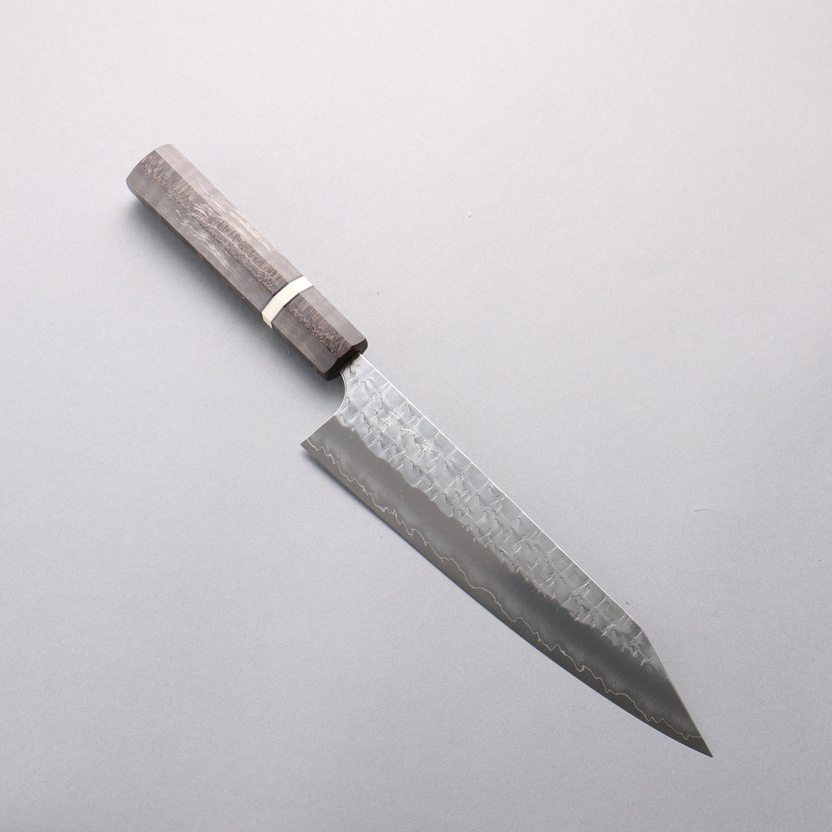 Yoshimi Kato Hyo SG2 Hammered Kiritsuke Gyuto 210mm Gray Stabilized Wo ...