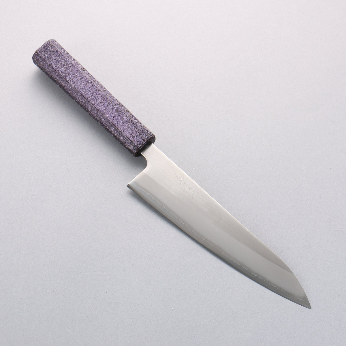 Seisuke White Steel No.1 Migaki Gyuto 180mm Purple Lacquered Oak Handl ...