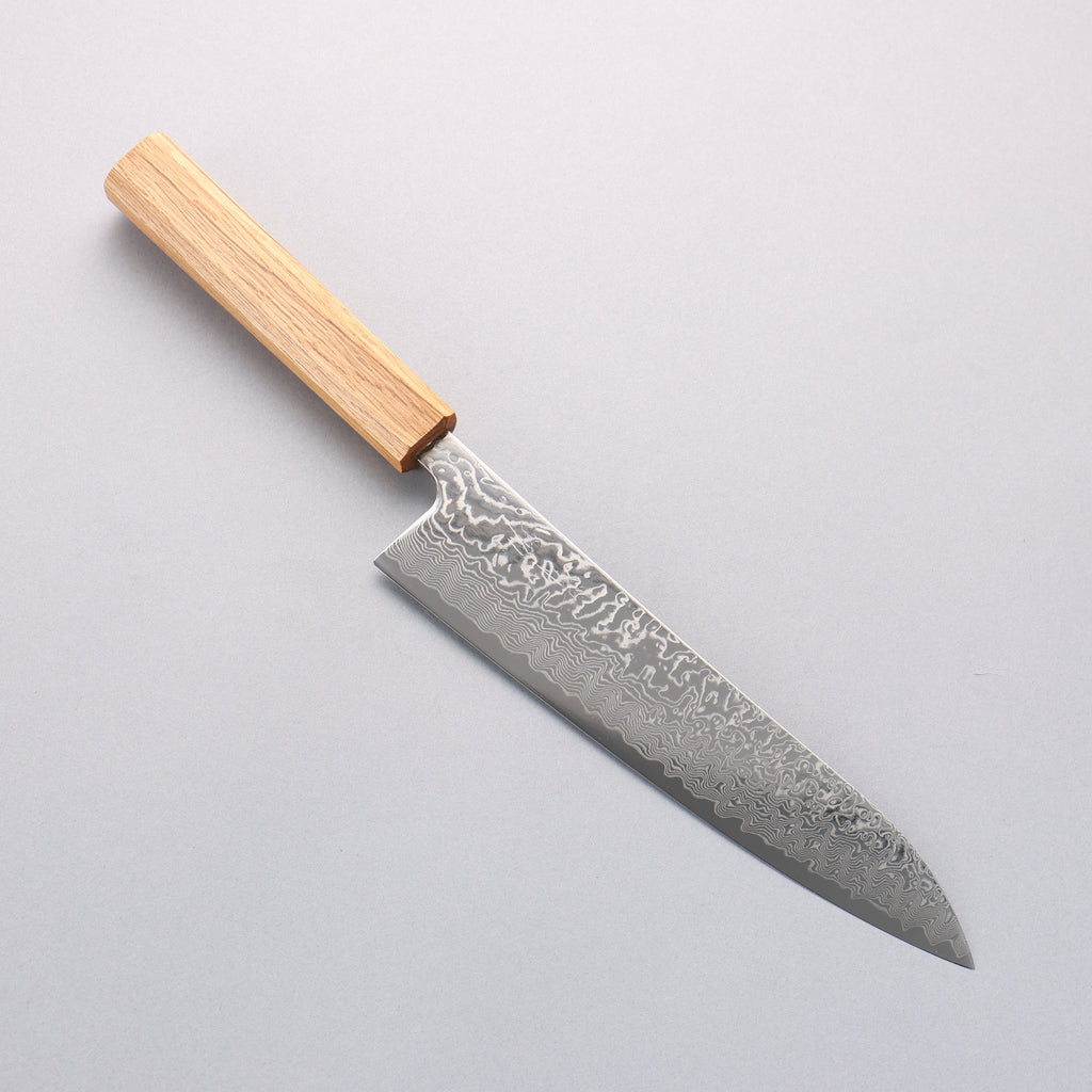 Seisuke SLD 49 Layer Damascus Gyuto 210mm Oak Handle