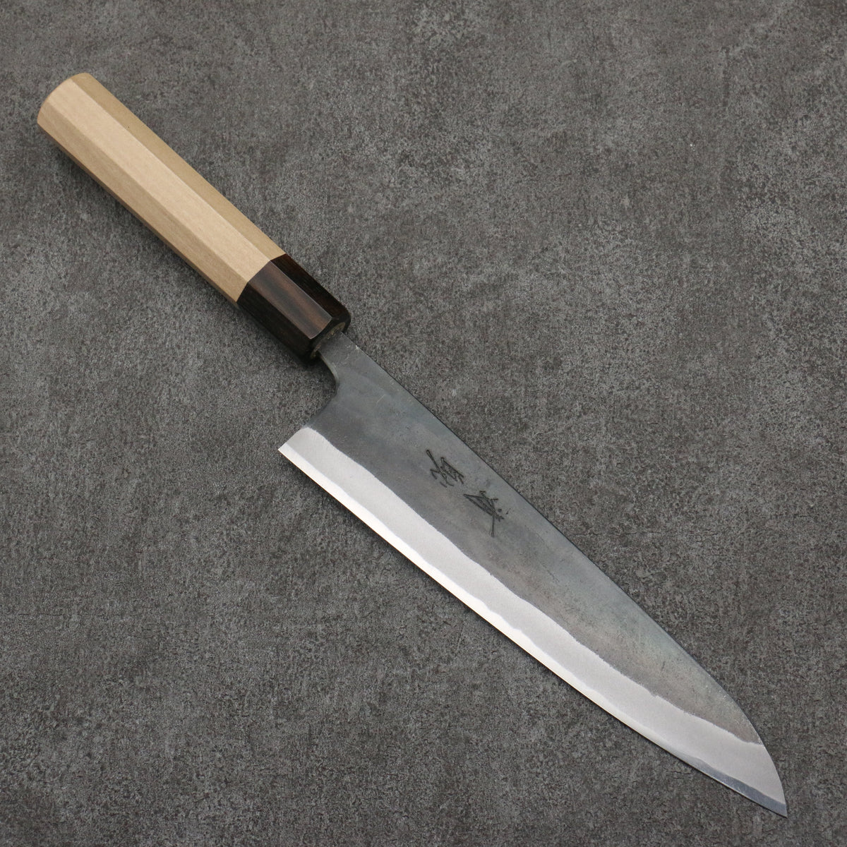 Seisuke Blue Steel No.1 Black Finished Gyuto 210mm Magnolia (Ferrule ...