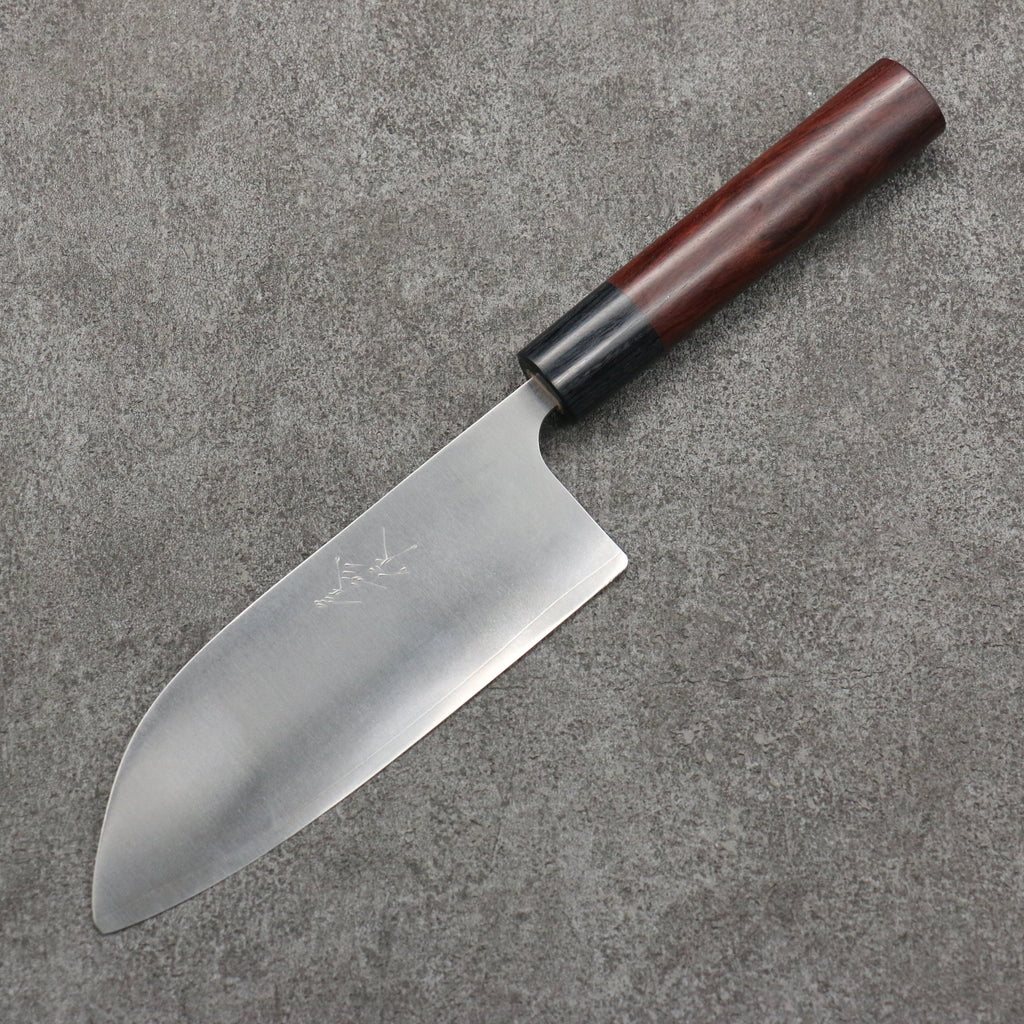 Shungo Ogata Round Tip SG2 Migaki Finished Small Santoku 150mm Rosewoo