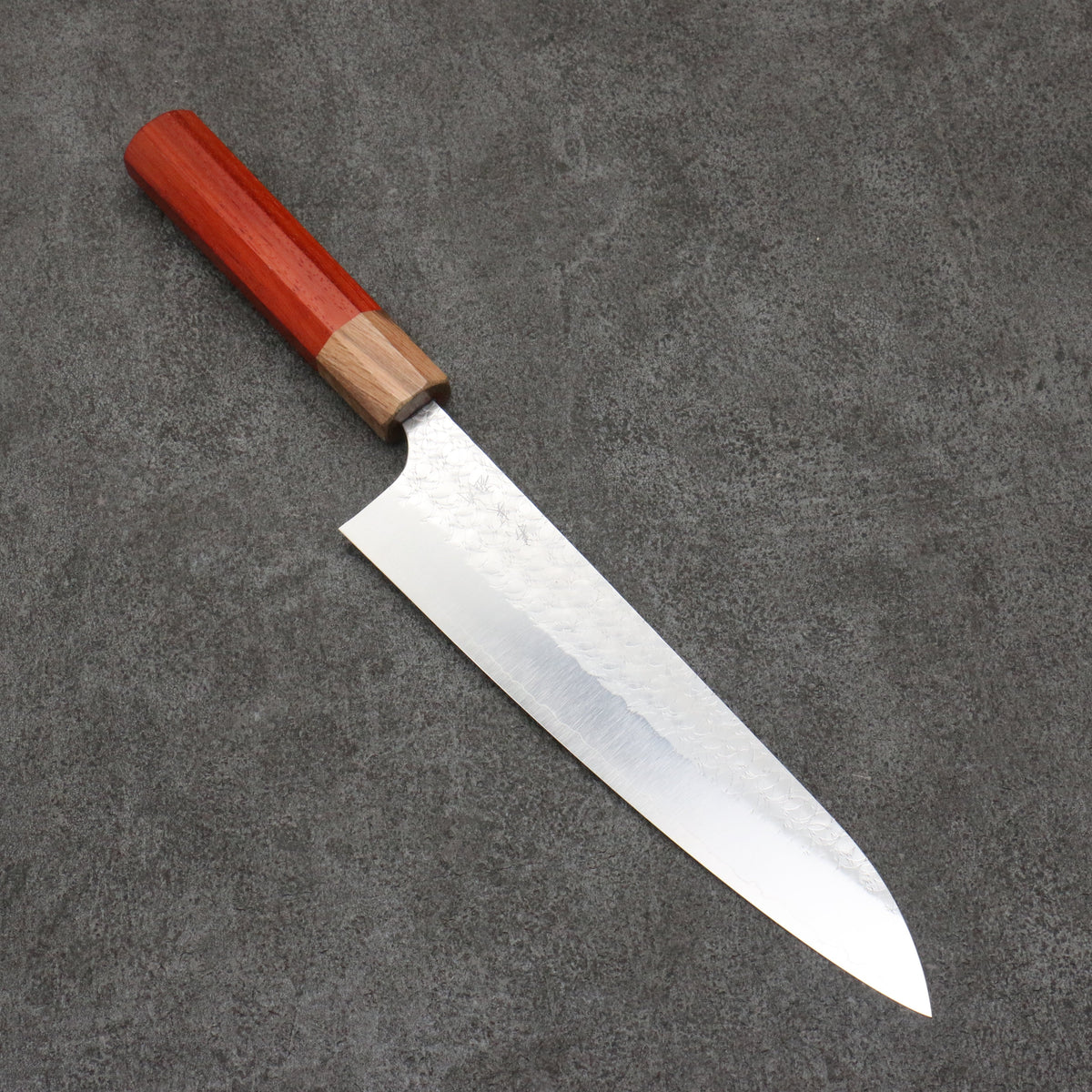 Yoshimi Kato Minamo SG2 Hammered Gyuto 210mm Padoauk Handle – Seisuke ...