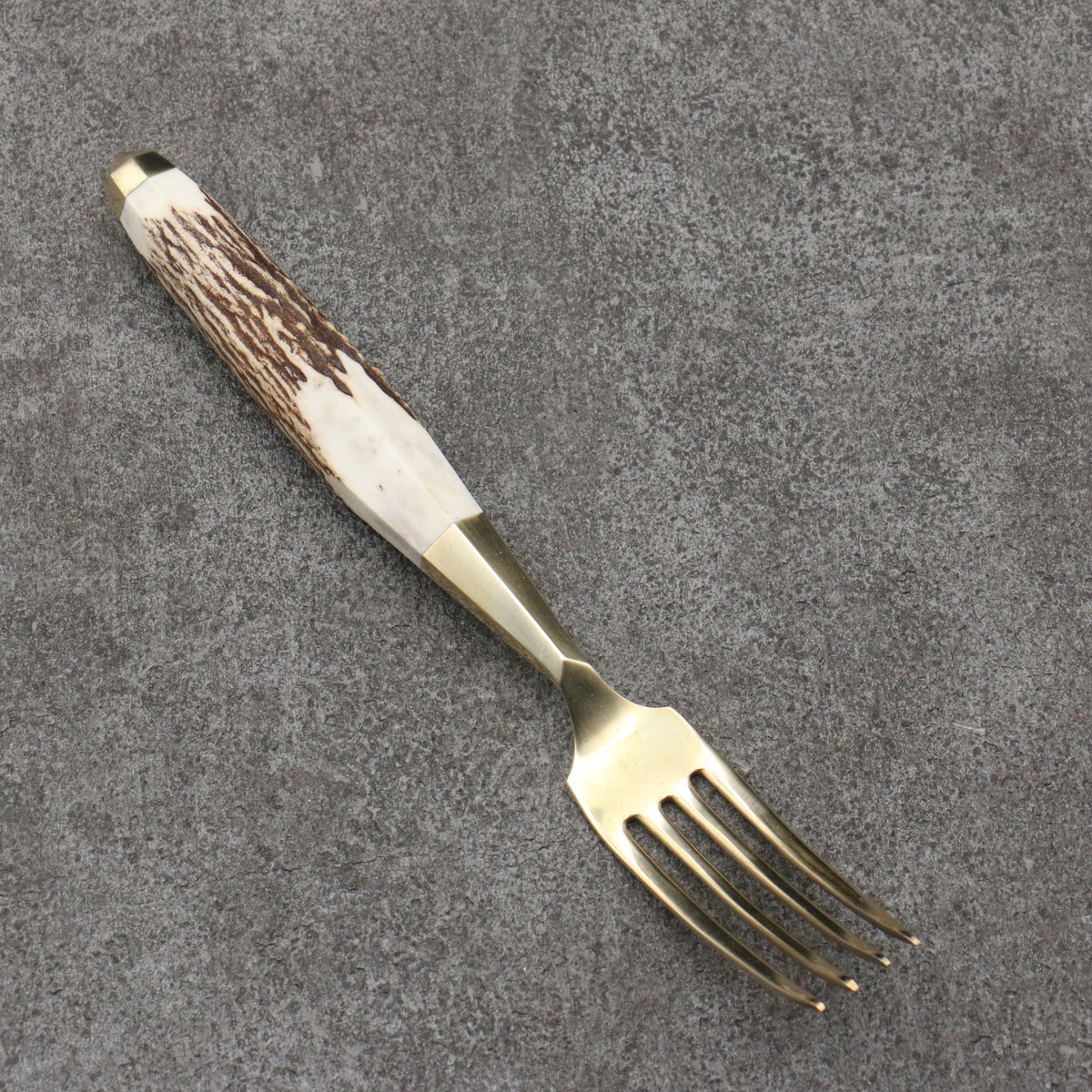 Meguru Stainless Steel Fork Stag Handle – Seisuke Knife Portland