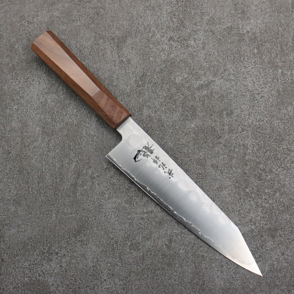 Ryusen Blazen Ryu Wa SG2 Hammered Kiritsuke Gyuto 180mm Walnut Handle