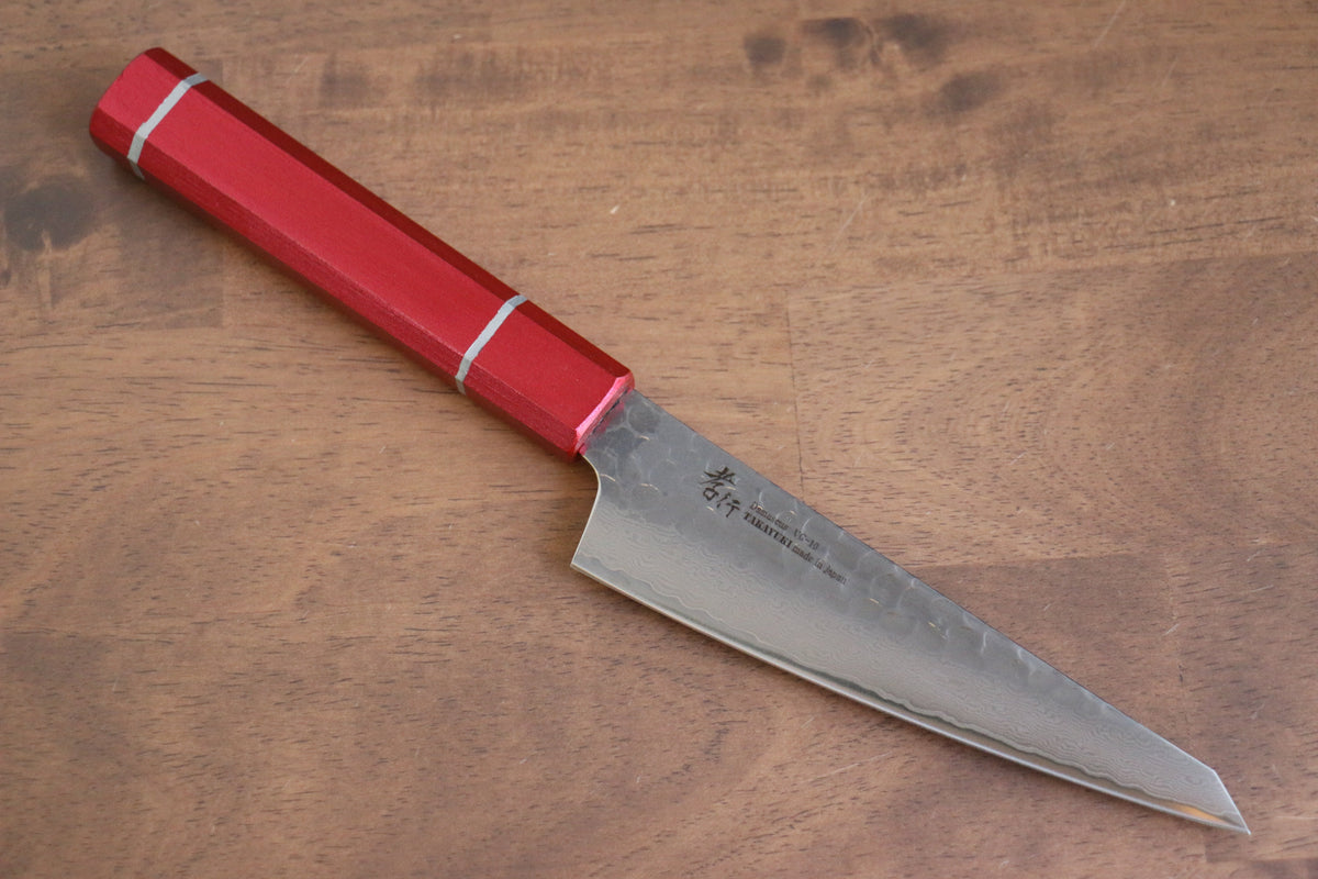 Sakai Takayuki VG10 33 Layer Damascus Sabaki 150mm with Red Handle ...