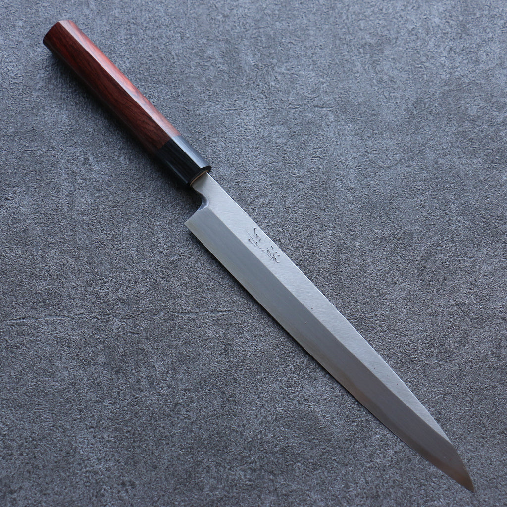 Seisuke White Steel Kasumitogi Yanagiba 240mm Rosewood Handle