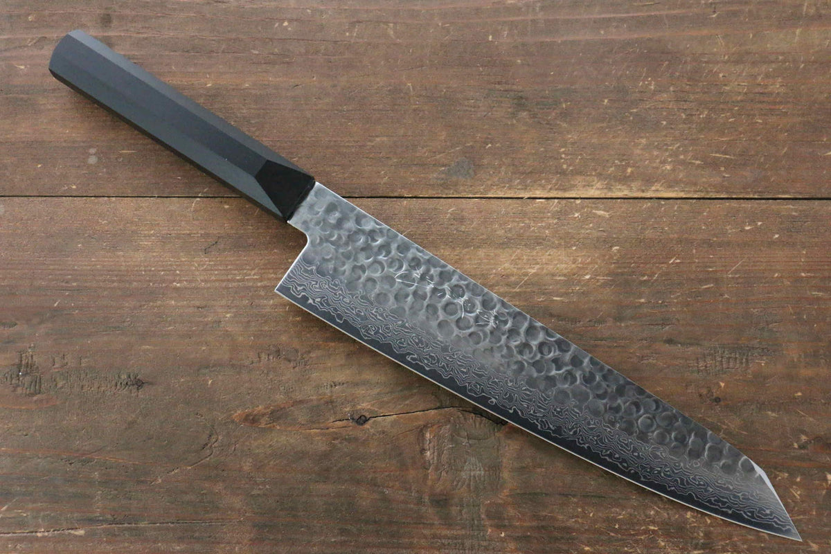 Jikko VG10 17 Layer Gyuto 230mm Ebony Wood Handle – Seisuke Knife Portland