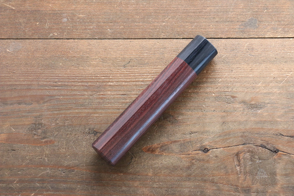 D-Shaped Shitan Rosewood Knife Handle (Santoku 180mm)